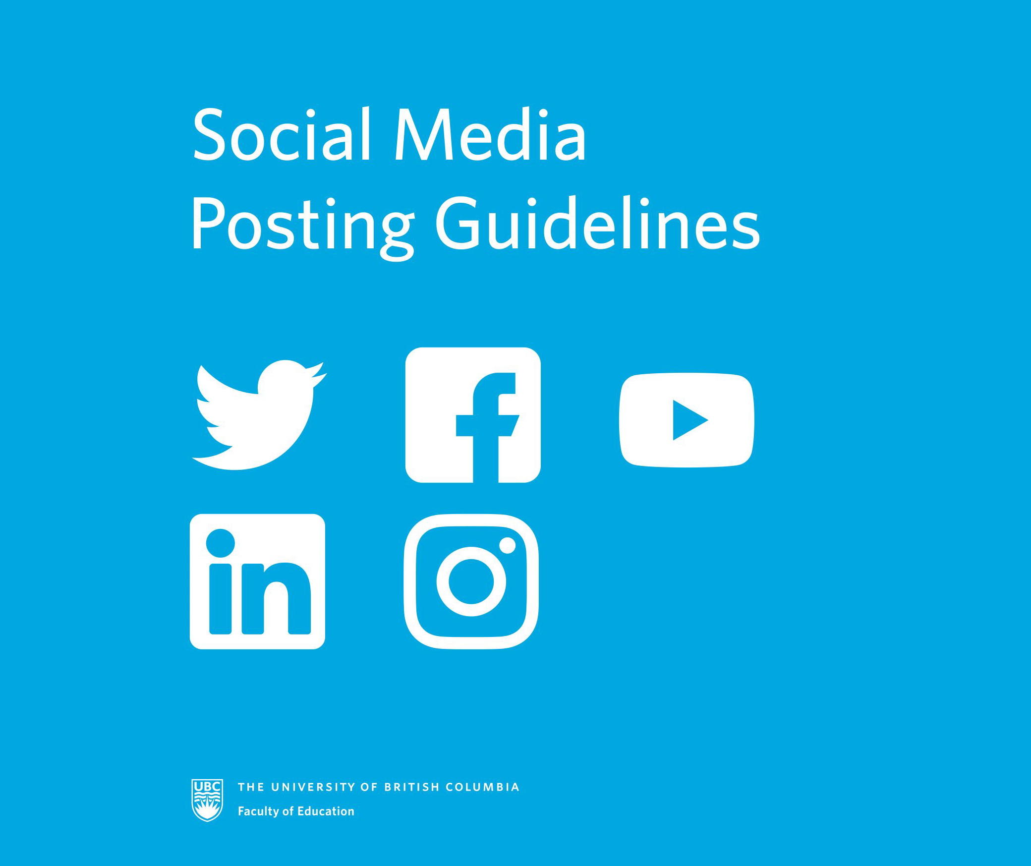 Social Media Posting Guidelines - Kinesiology